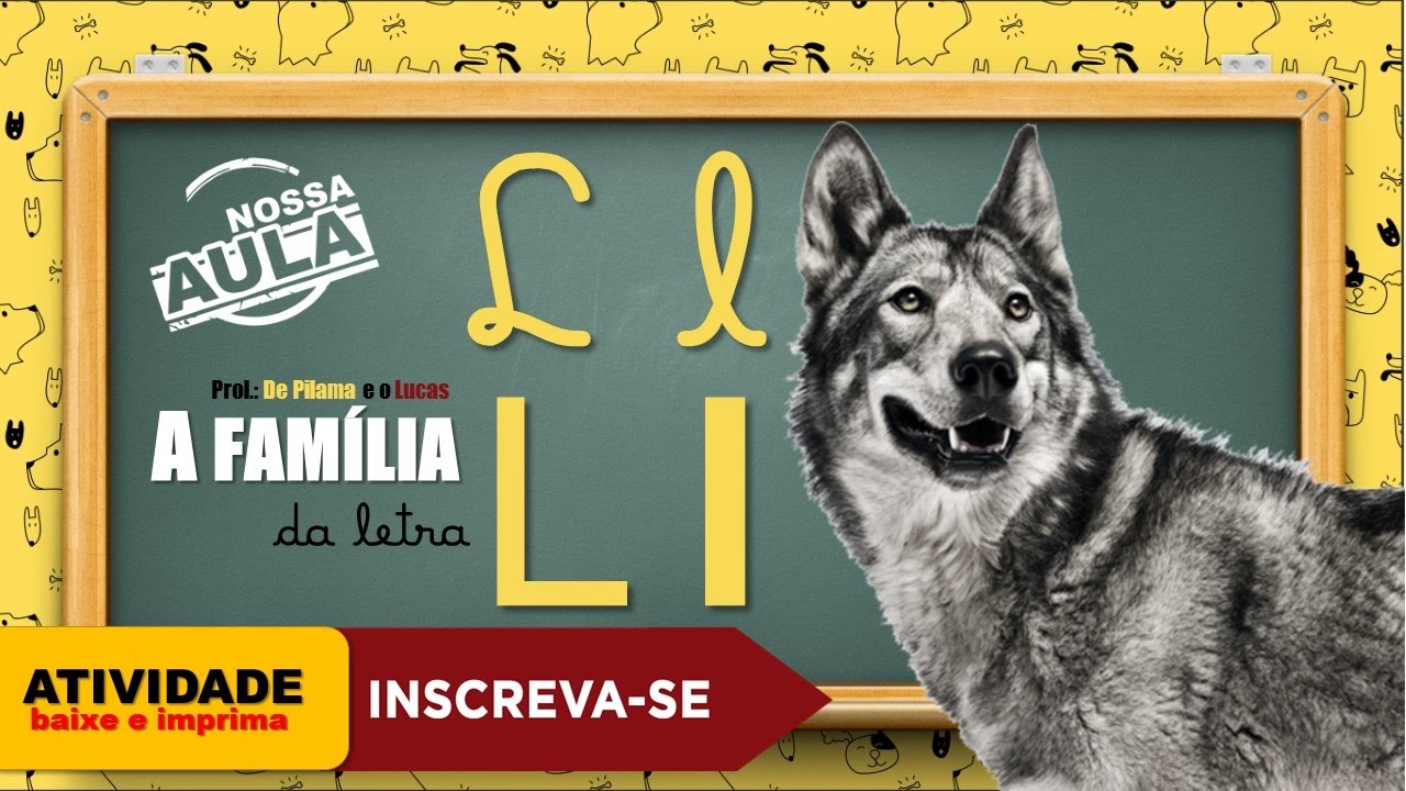 LA - LE - LI - LO - LU - LÃO Atividade Baixe e imprima - YouTube
