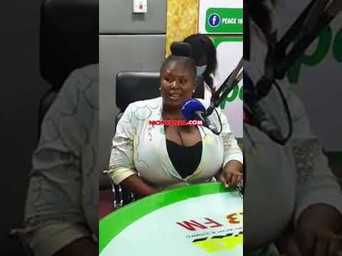 Newly Discovered Big Boobs lady queenpaticia tells her story live now on  peace104.3fm.  Eiii Ghana
