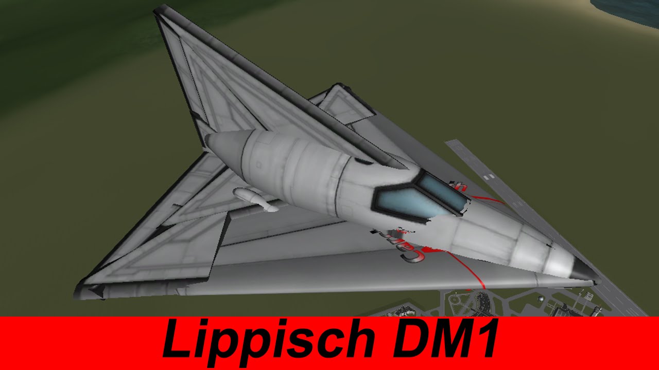 KSP Lippisch DM1 glider, experimental plane, STOCK - YouTube
