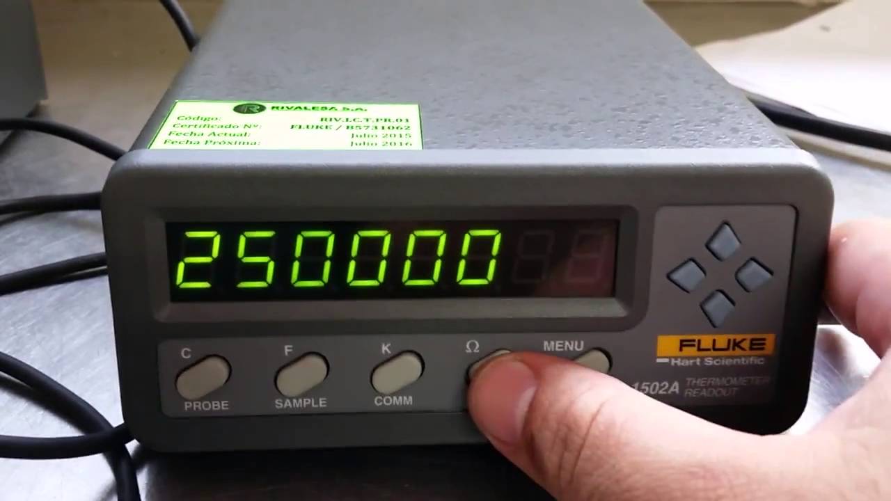 Fluke 1502 + PT sensor 25, the temperature is not updated constantly ...