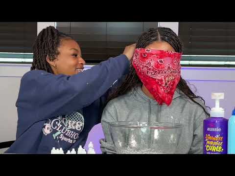 Slime Challenge with our baby sister