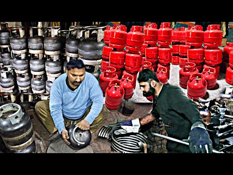 Very Interesting LPG Cylinder Manufacturing Process | How to make Gas ...