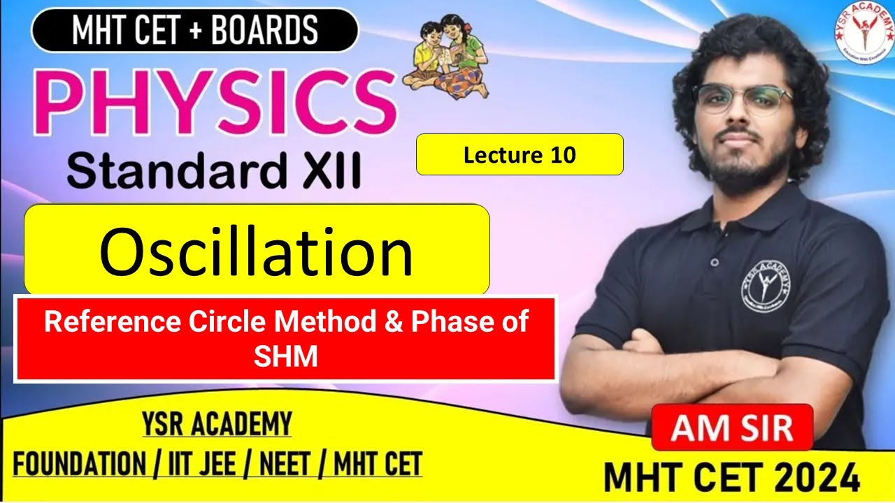 Oscillation | Reference Circle Method & Phase of SHM | Lecture 10 | MHT ...