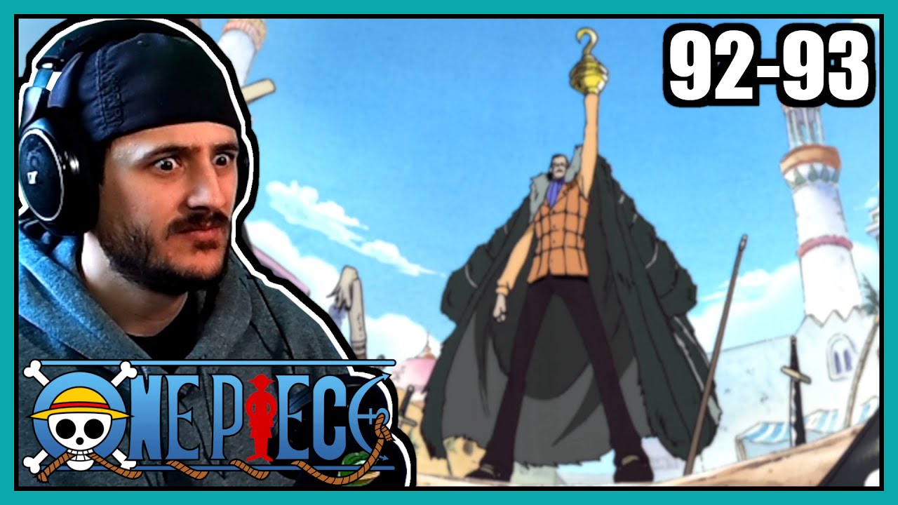 CROCODILE IS ON ANOTHER LEVEL! - One Piece Episode 92/93 First Time ...