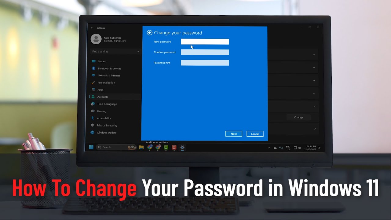 How To Change Your Password in Windows 11 (Tutorial) - YouTube