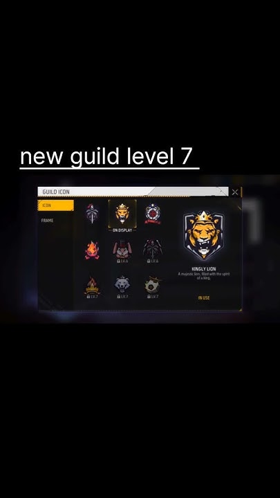 New Guild Level 7 🔥 Free Fire Guild Update | Level 7 Guild & Rewards # ...