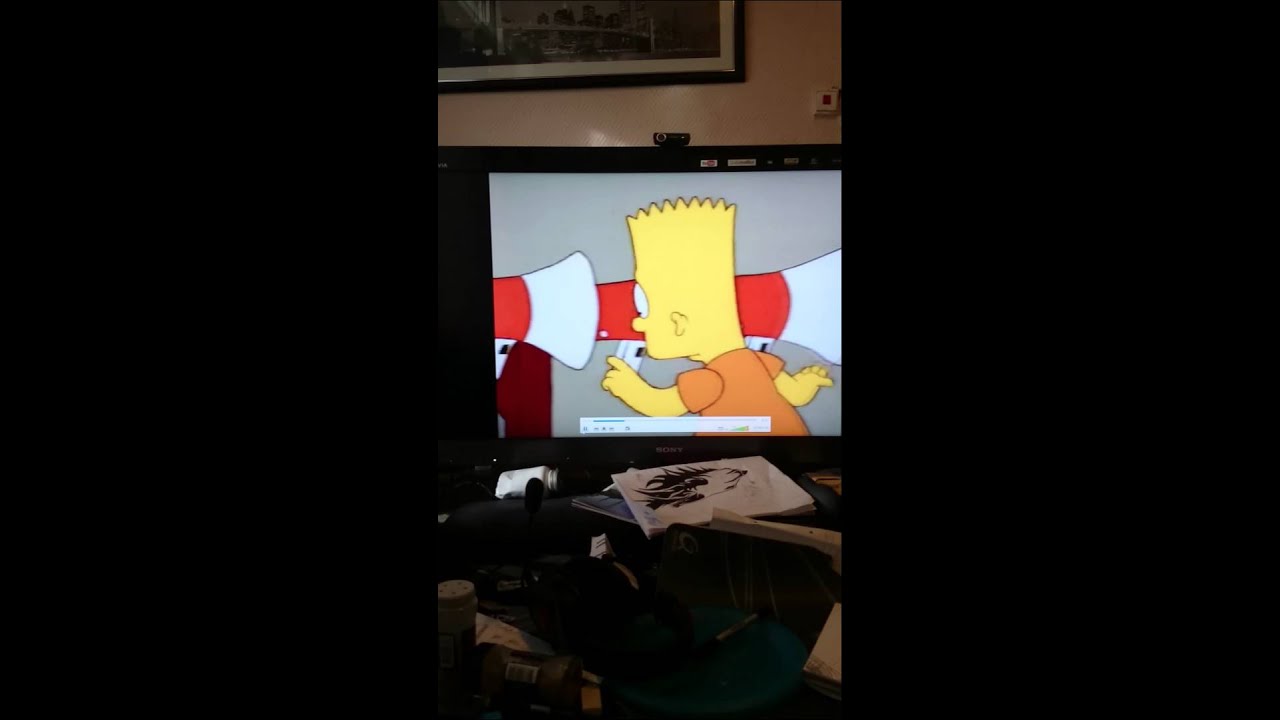 Bart Simpson Testing Megaphone - YouTube