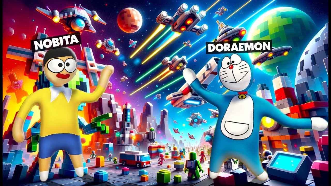 DORAEMON And NOBITA Space Ship Got Hijacked By Aliens In HFF! - YouTube