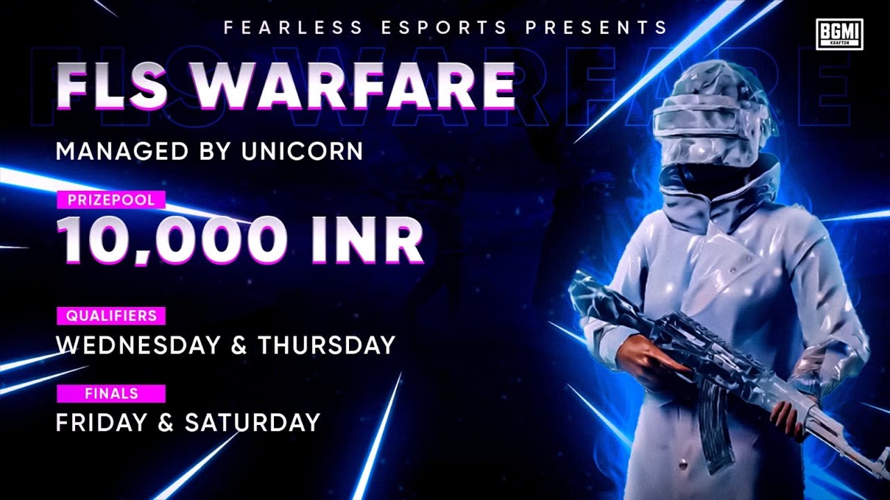 FEARLESS ESPORTS PRESENTS FLS WARFARE | PP 10K | BGMI GIRLS EVENT ...