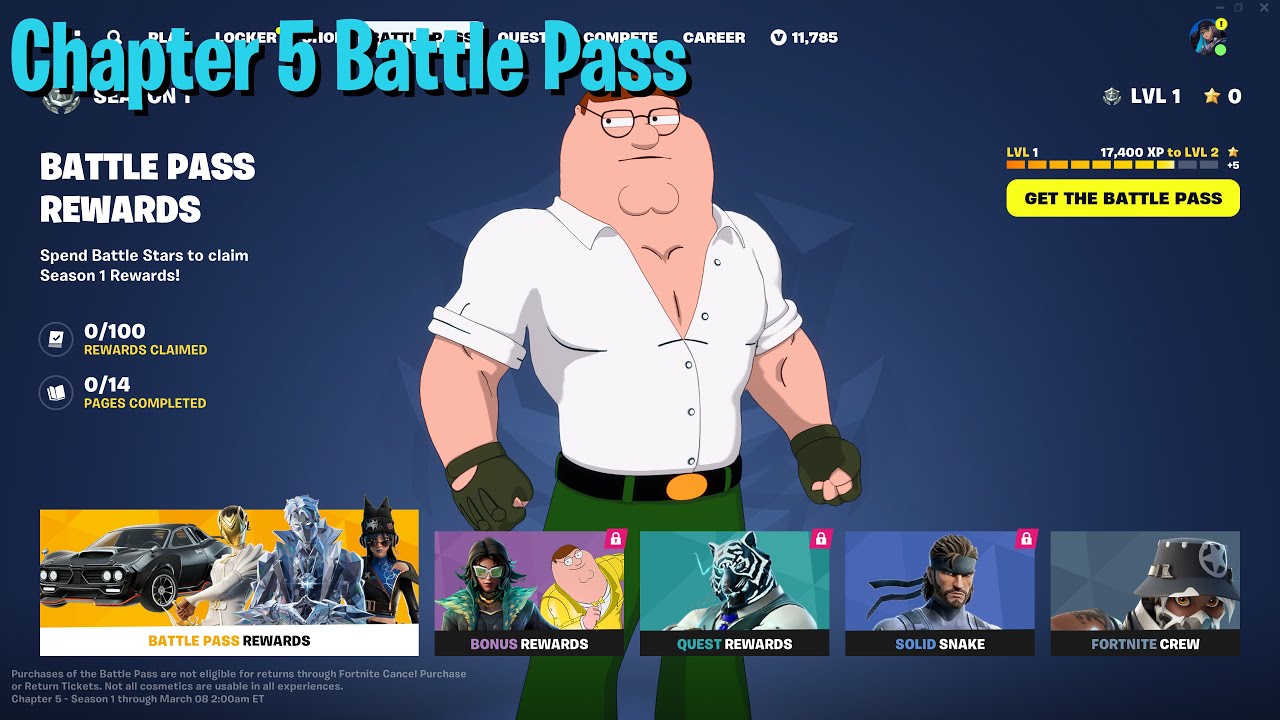 Fortnite Chapter 5 Battle Pass! - YouTube