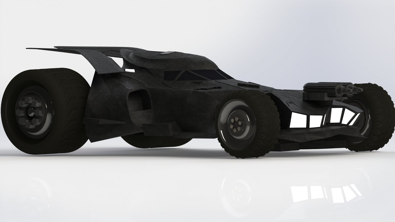 Batmobile - STL Model for 3D printing - YouTube