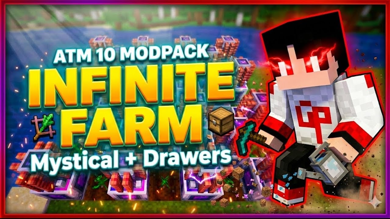 🔴 Minecraft ATM 10 Modpack | The Ultimate Farming System - YouTube