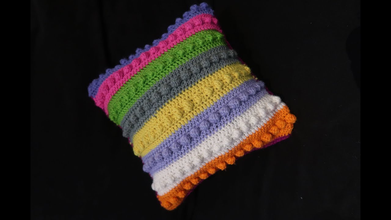 How to crochet a mini cushion - super easy pattern - YouTube