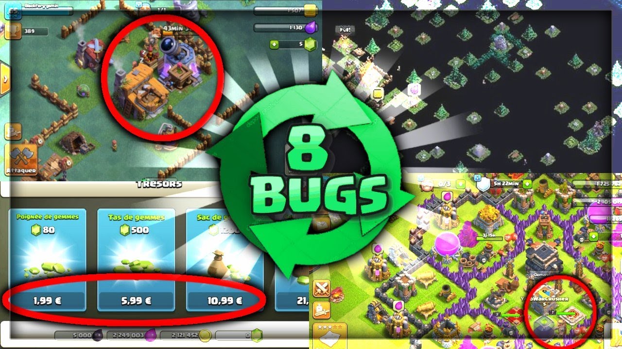 8 NOUVEAUX BUGS DÉCOUVERTS AVEC LA MAJ DU BATEAU SUR CLASH OF CLANS - YouTube