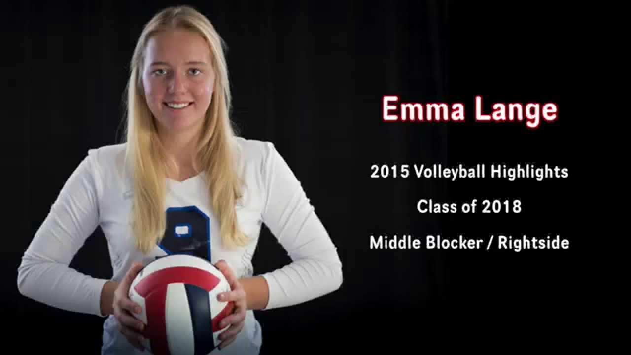Emma Lange 2015 Volleyball Highlights - YouTube