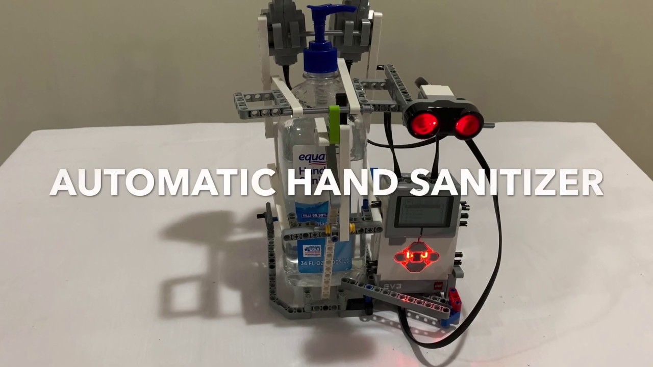 How to Build Automatic Hand Sanitizer Dispenser using Lego Mindstorms ...