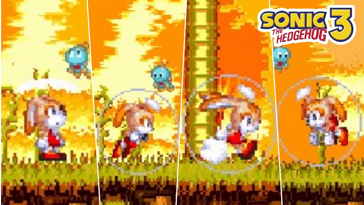sonic 3 A.I.R android (Extra Slot Cream mod) gameplay angel island ...