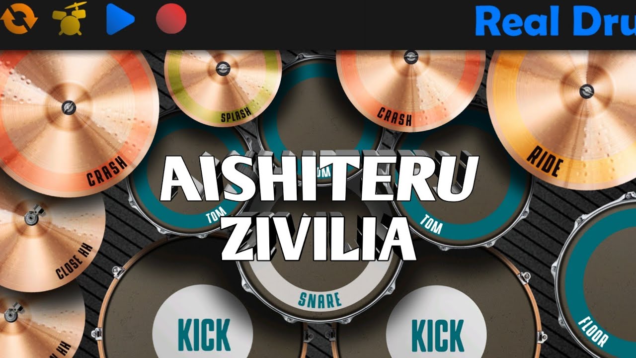 Aishiteru - Zivilia | Real Drum Cover - YouTube