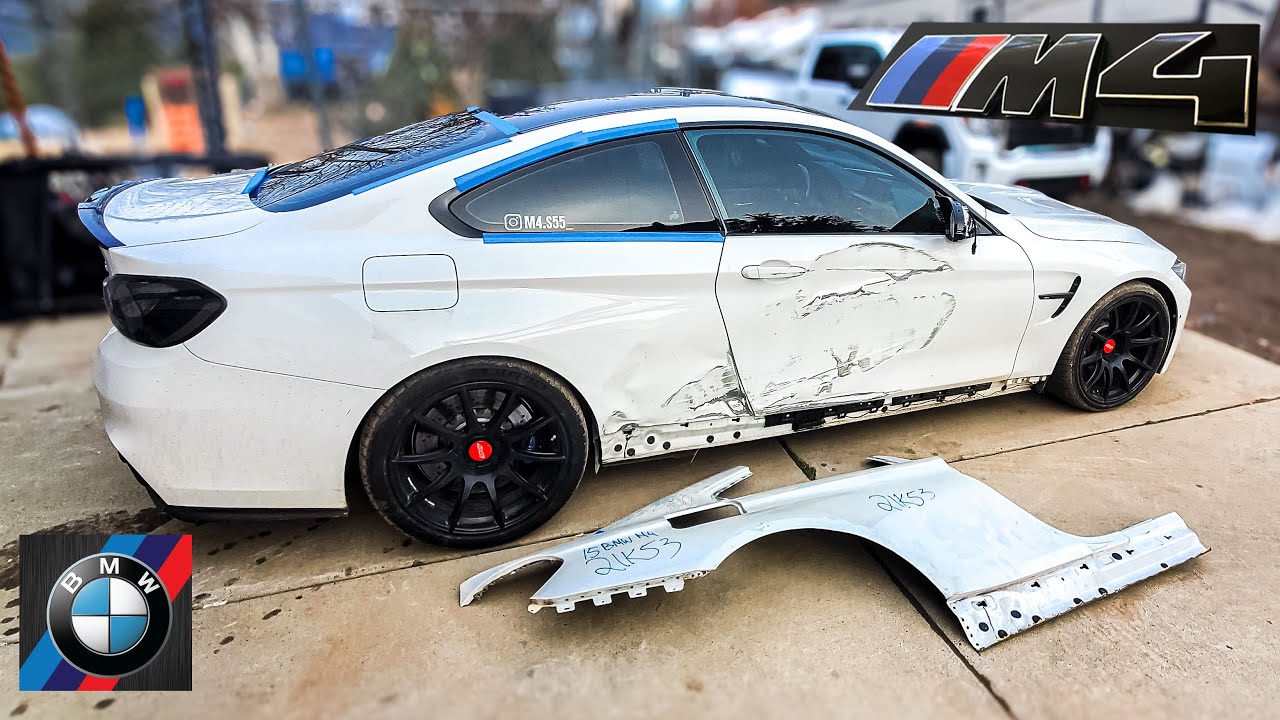 Rebuilding A Wrecked BMW M4 Part 3 - YouTube