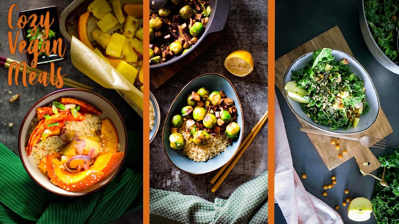 3 Cozy Autumn & Winter Meals | Vegan - YouTube