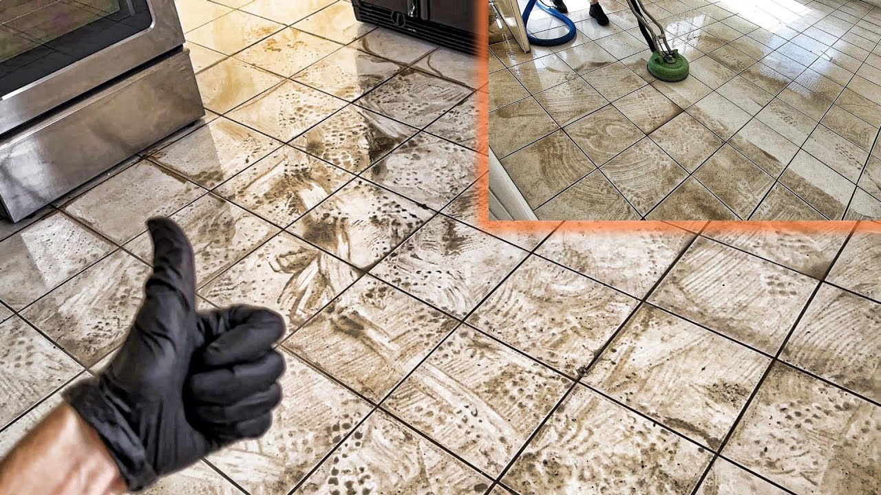 NICOTINE-STAINED TILE GETS FULL DEEP CLEANING!! Heavy smoke Odor ...