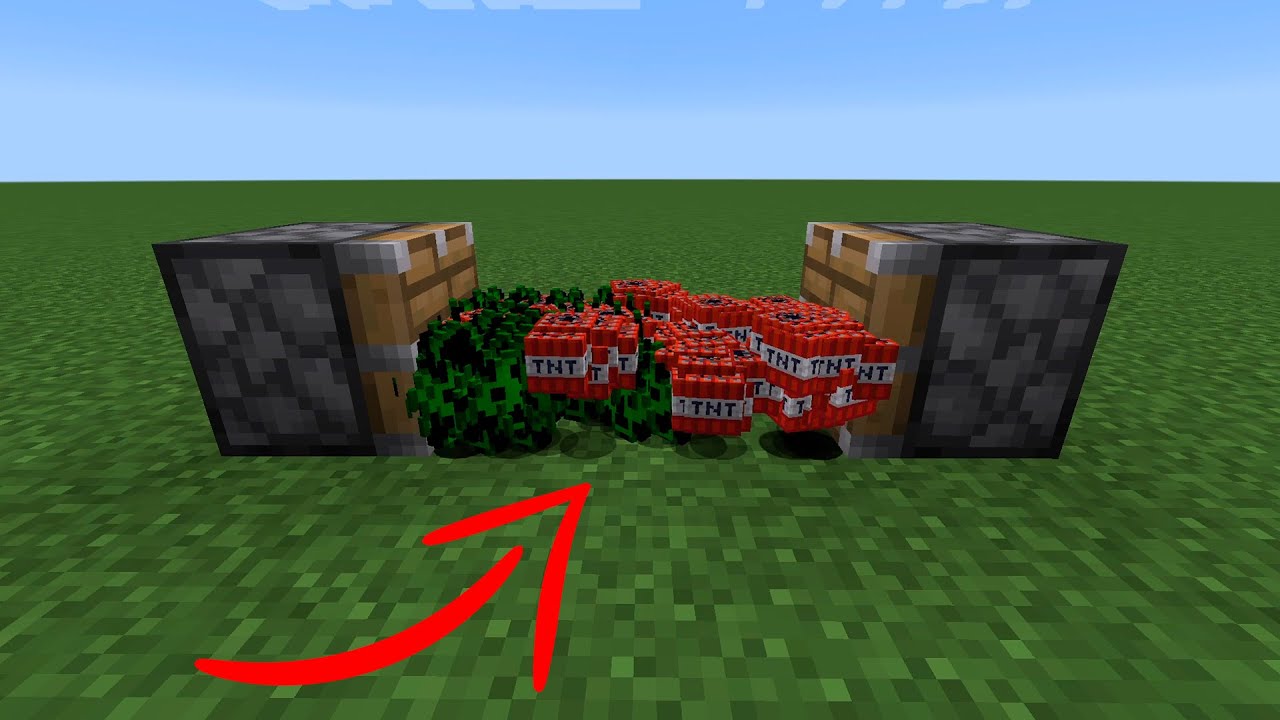 100 creeper + 100 tnt = ??? minecraft - YouTube