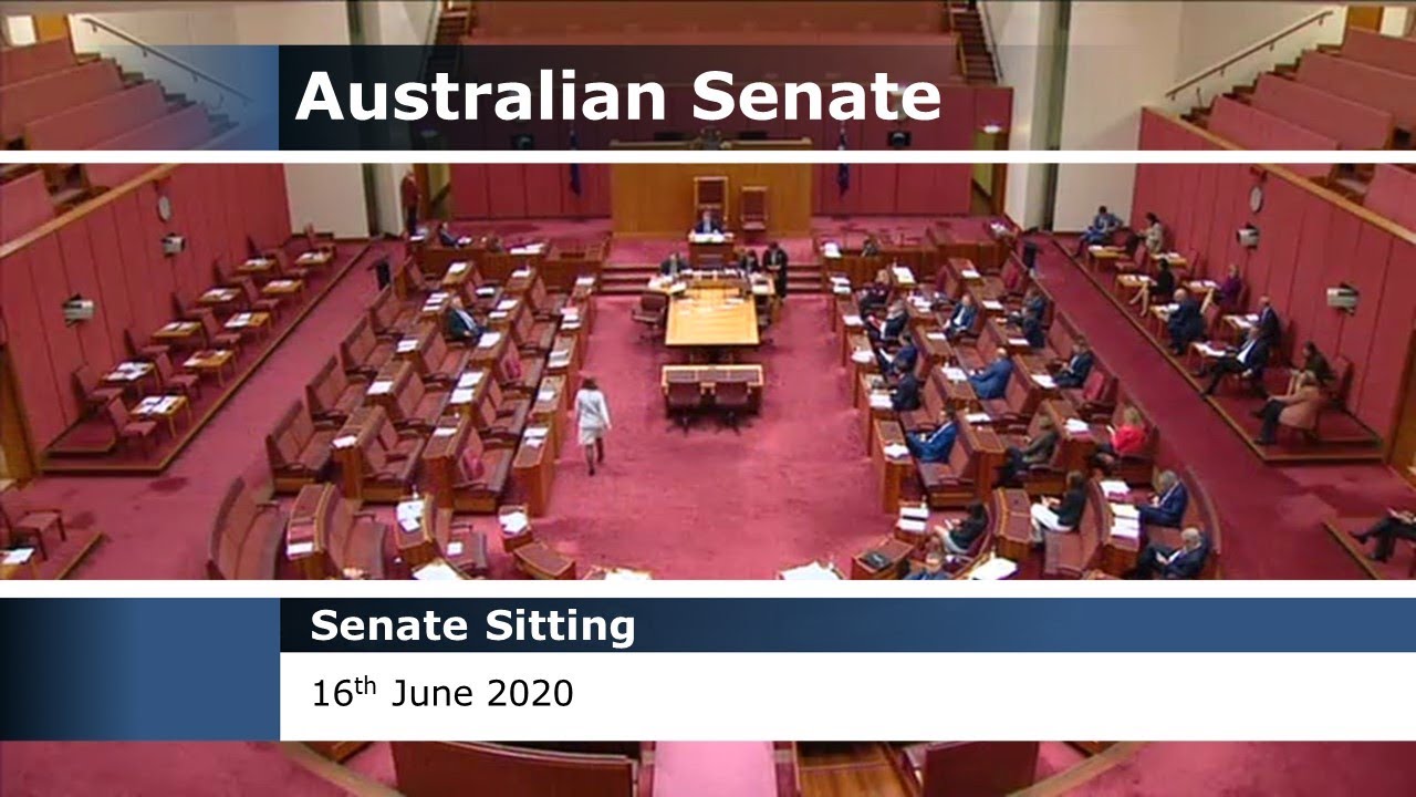 Senate Sitting - 16 June 2020 - YouTube
