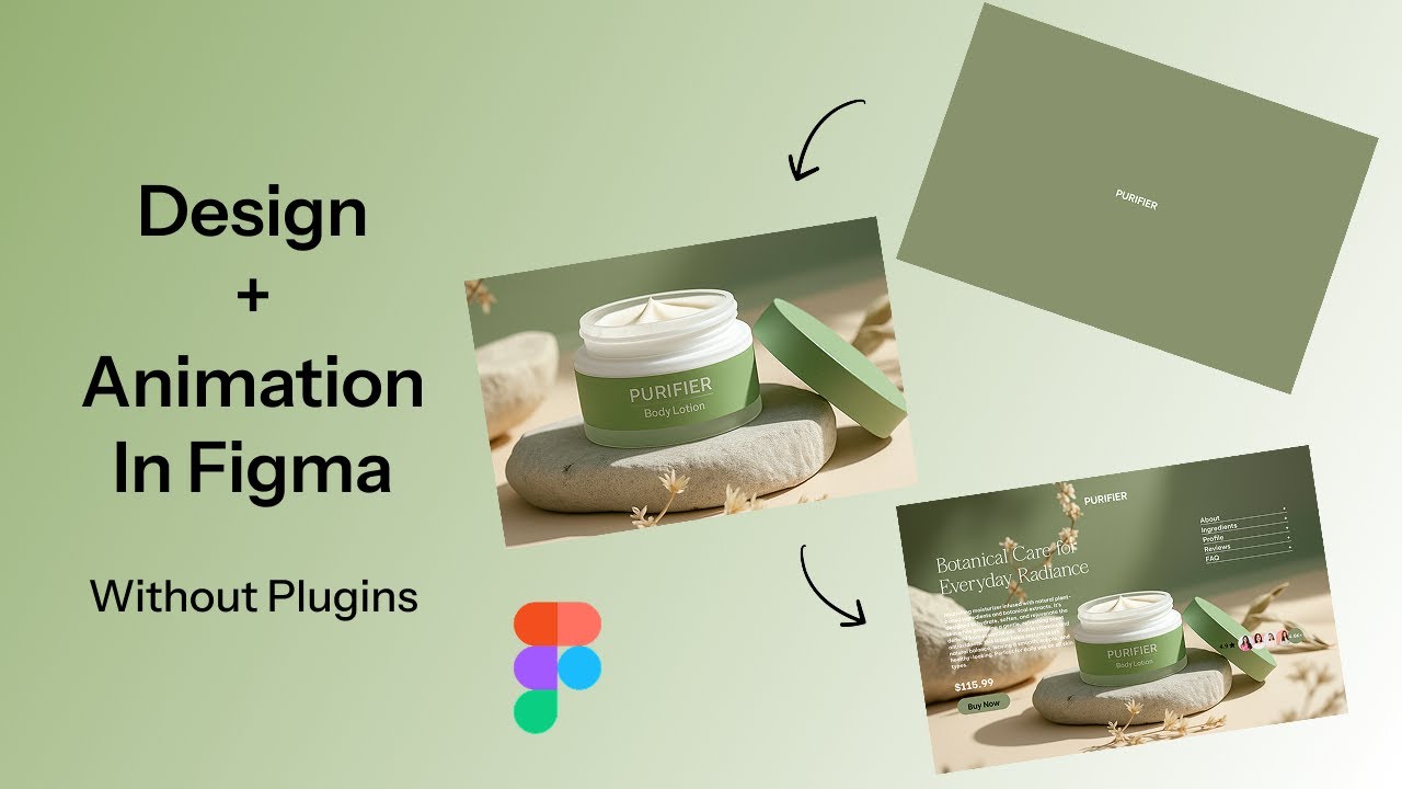 Design a Luxurious Skincare Product Landing Page in Figma + Animation ...