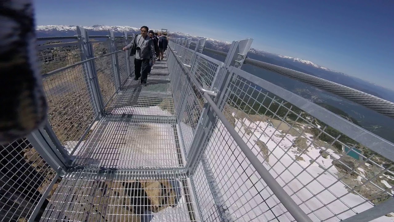 Whistler Peak suspension bridge - YouTube