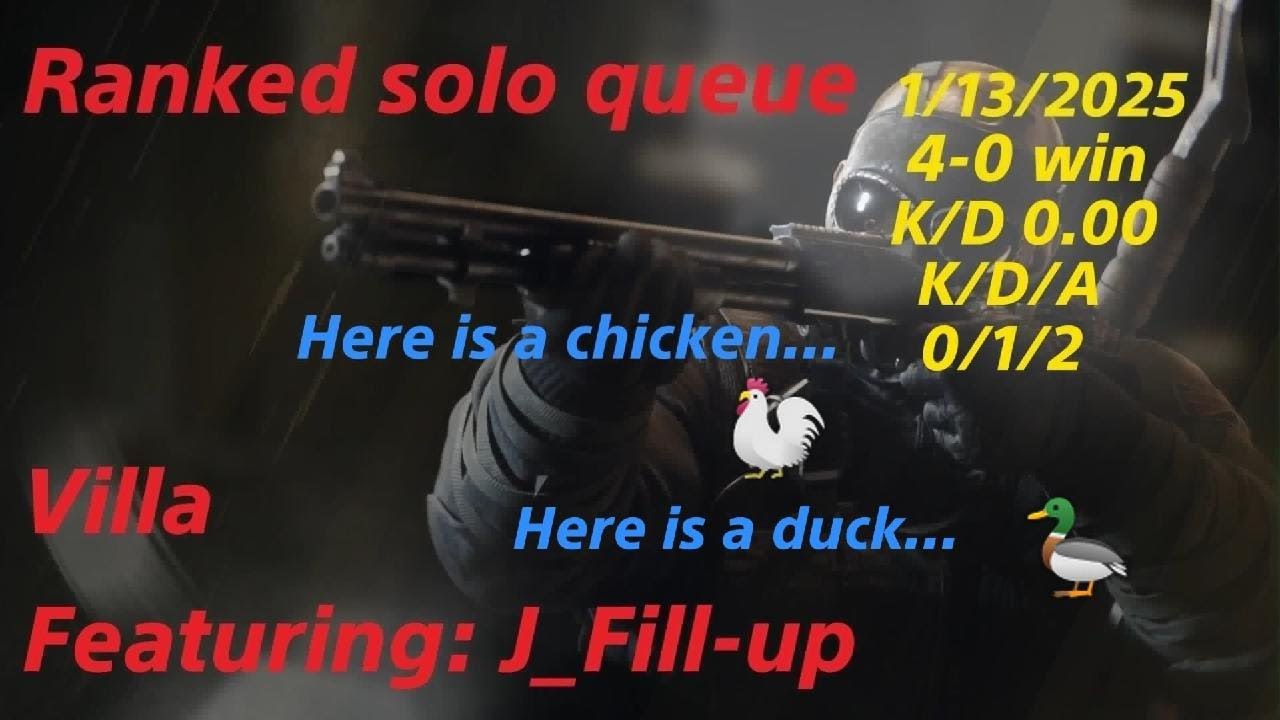 R6 Siege Ranked solo queue 1/13/2025 - YouTube