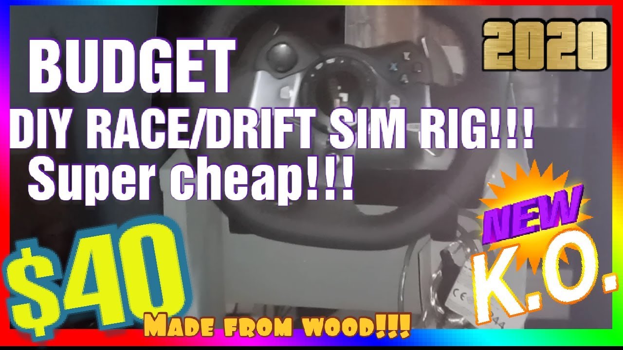 DIY Budget Race/Drift Racing Sim Cockpit from Wood - YouTube