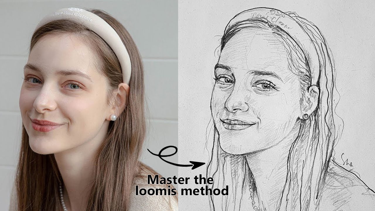 Master the Loomis Method - Pencil Portrait Drawing Tutorial | Realistic ...