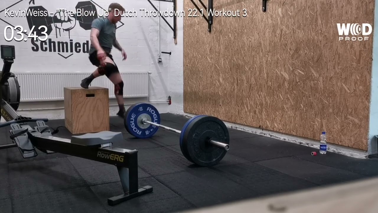 Dutch Throwdown individual qualifier '22 workout 3 "the Blow up" - YouTube