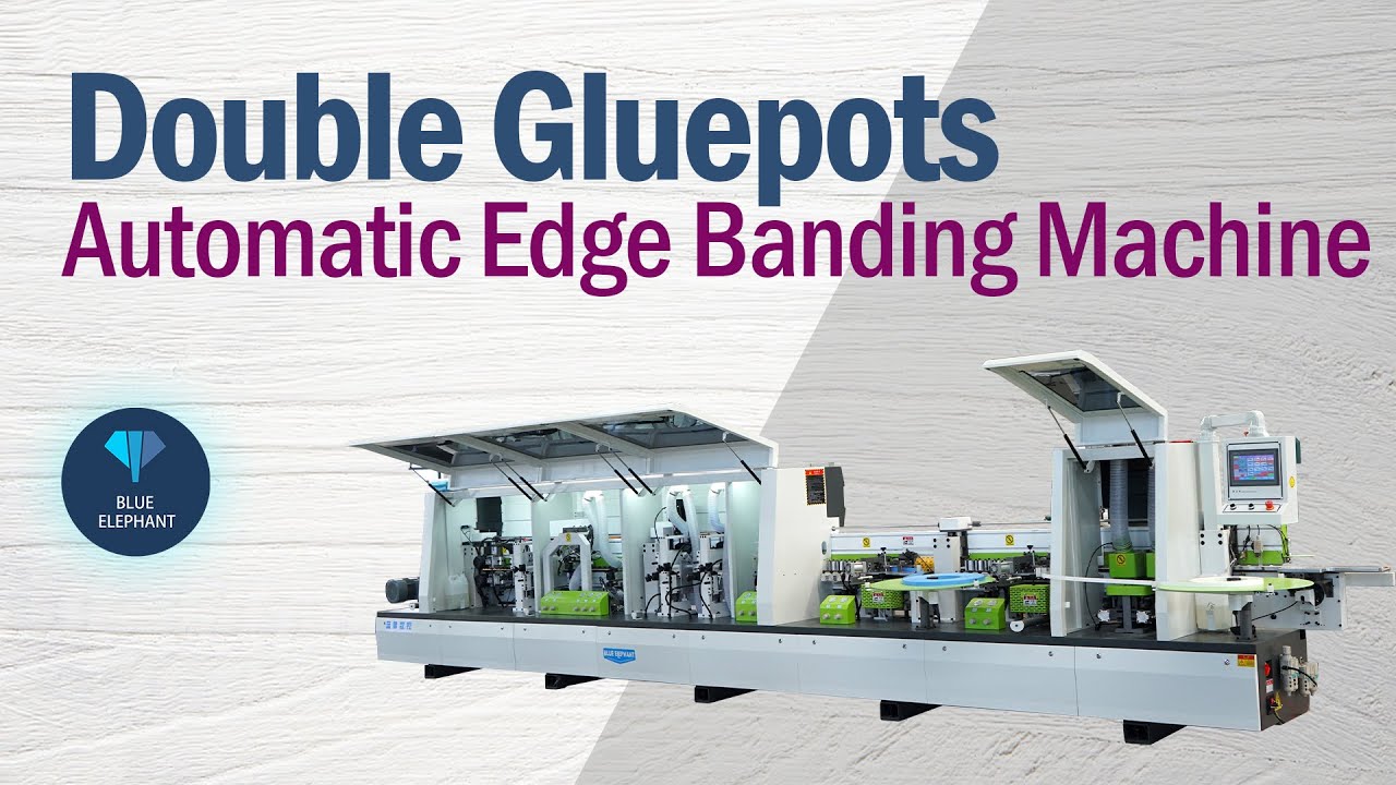 Double Glue Pots Edge Banding Machine with Milling, Gluing, Trimming ...