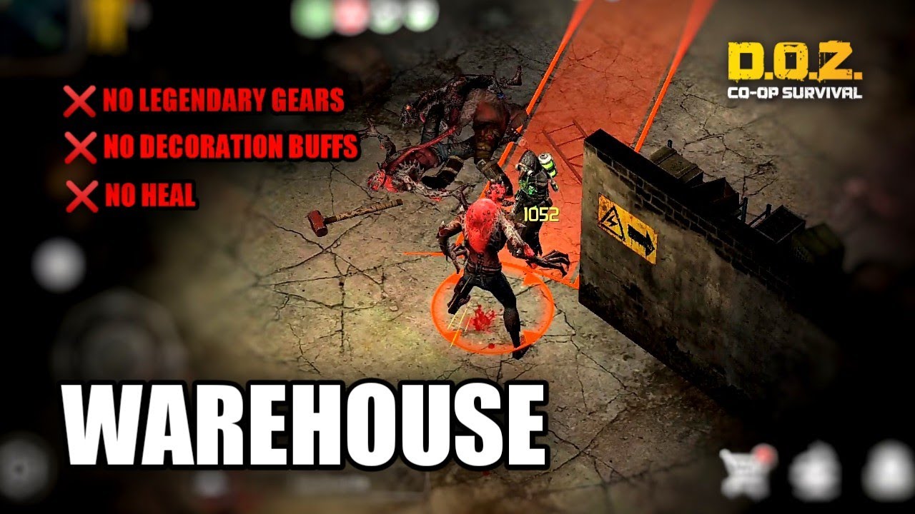 CLEARING WAREHOUSE WITH UNCOMMON GEARS & ZERO HEAL 😱| DAWN OF ZOMBIES ...