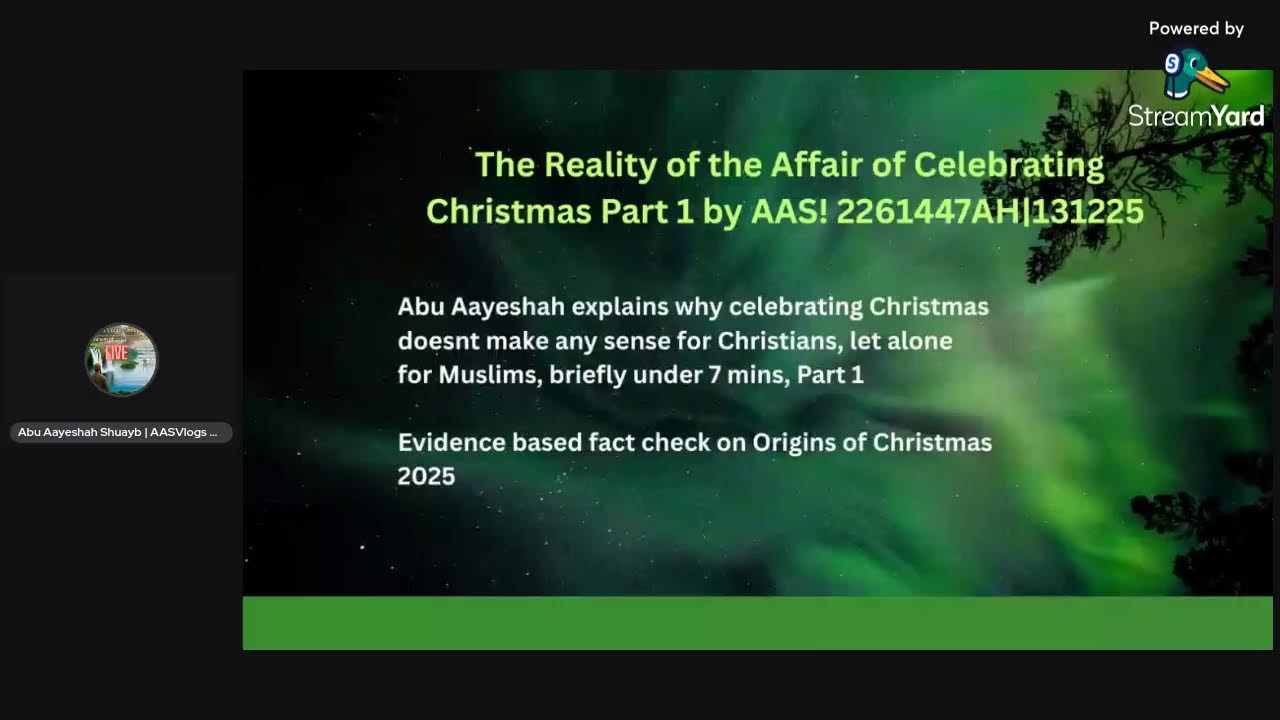 The Reality of the Affair of Celebrating Christmas Part 1 by AAS ...