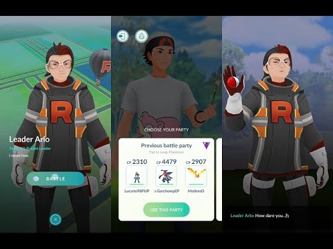 Take Down Pokemon Go Leader Arlo with Lucario Only - YouTube