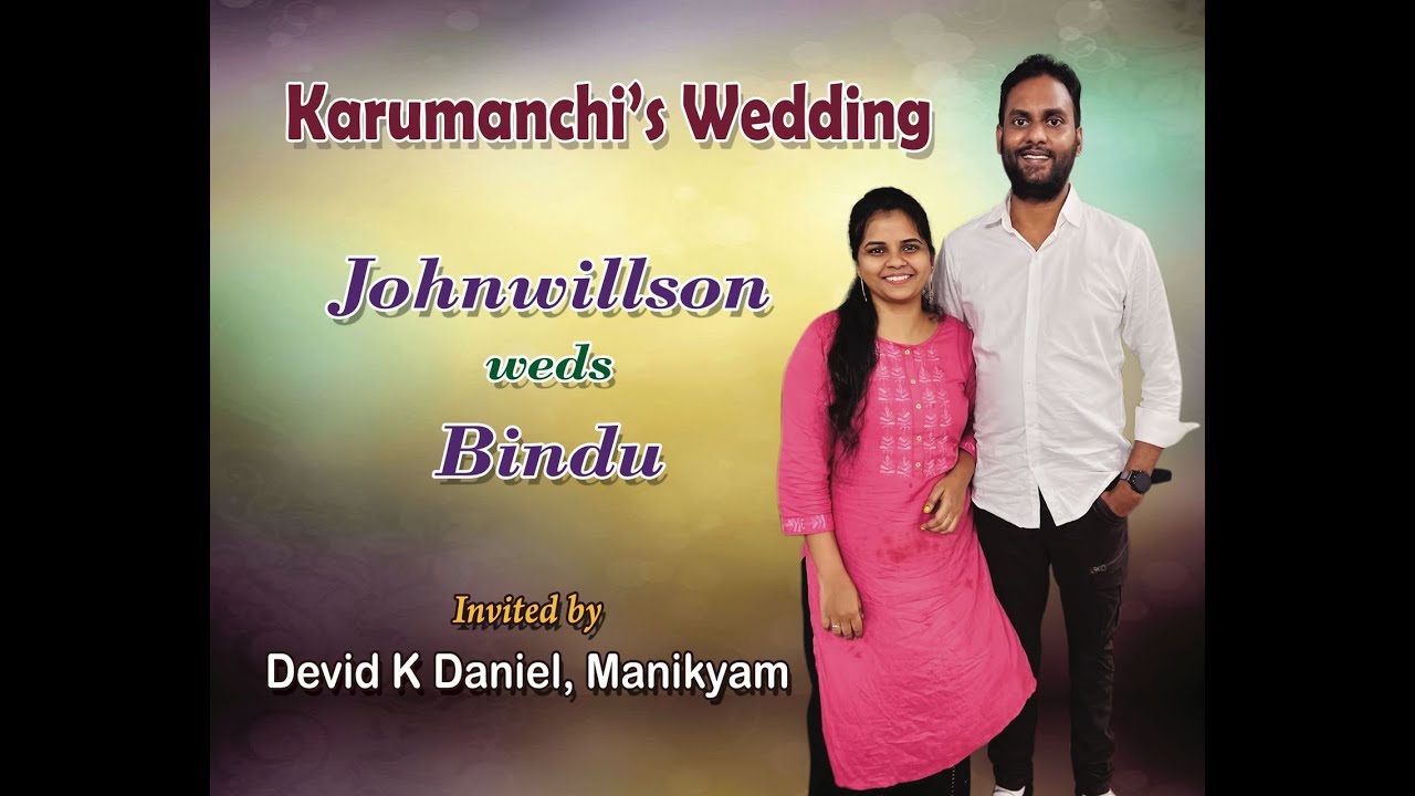 John Willson Weds Bindu Bhargavi - YouTube