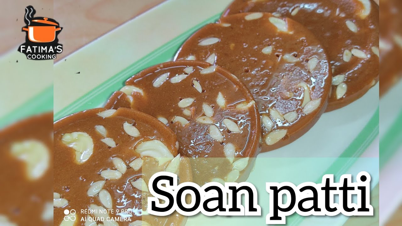 Soan patti, kadak aur crunchy || soan halwa || fathima's cooking - YouTube
