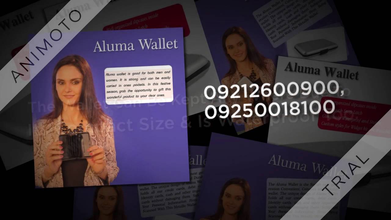 Aluma Wallet | Original Aluma Aluminium Credit Card Holder Wallet - YouTube