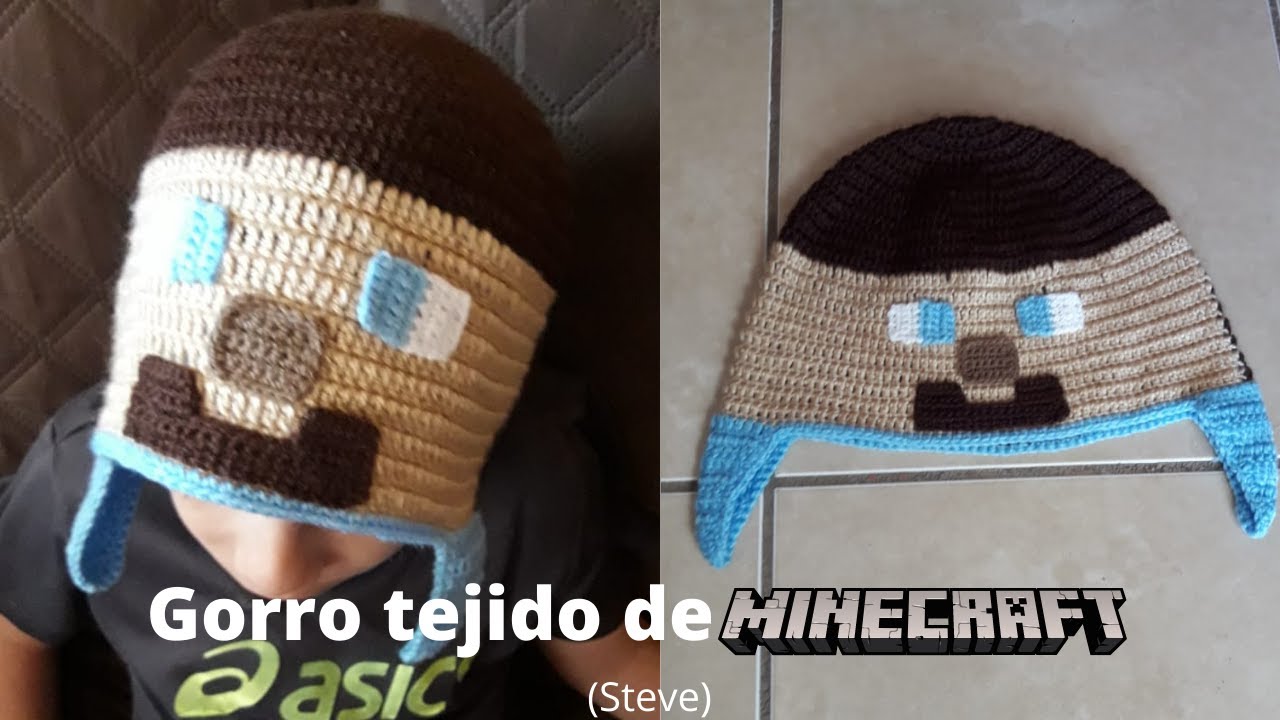 Gorro tejido MineCraft (Steve) 🎮🧢 - YouTube