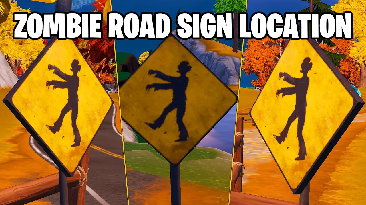 Assist in destroying Zombie Road Signs | Fortnitemares Challenge Guide ...