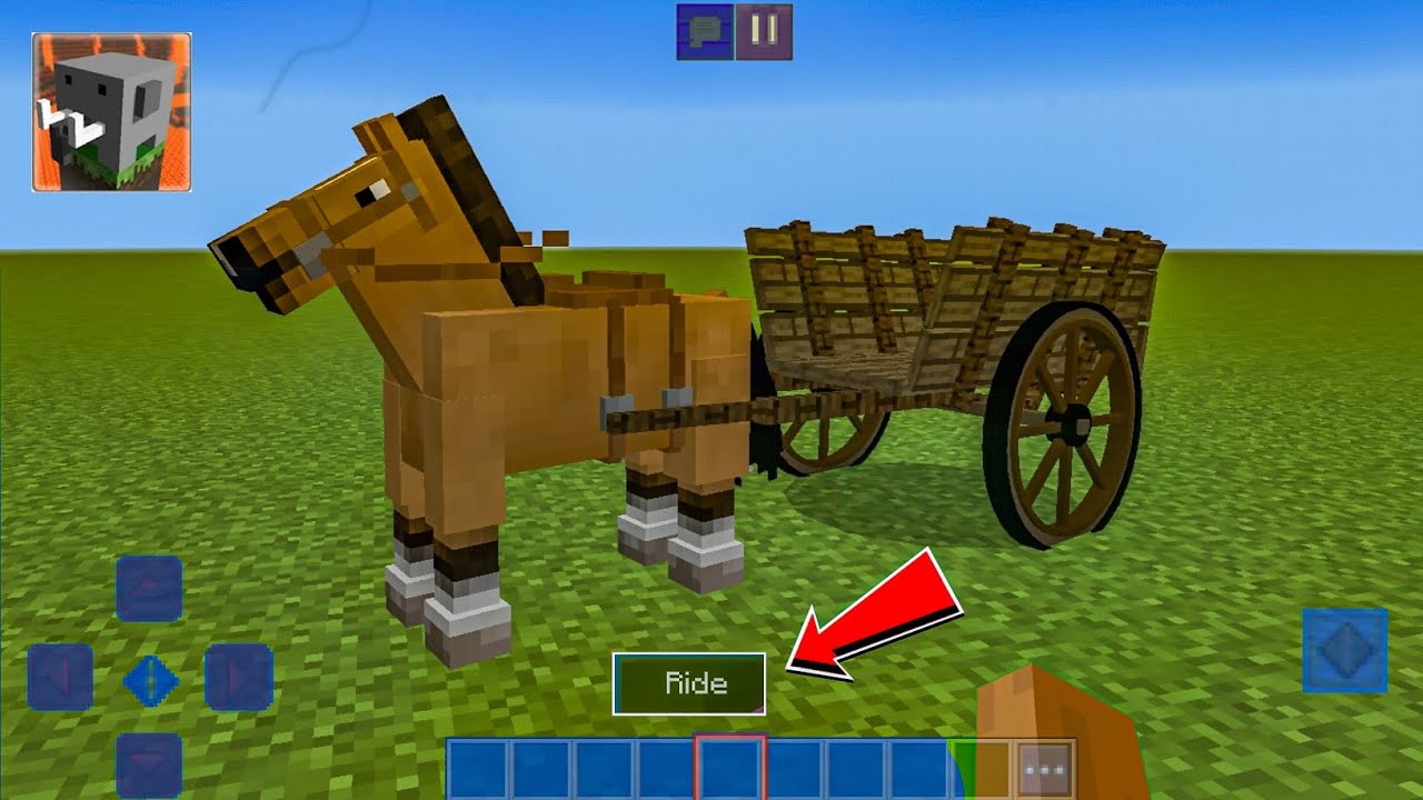 How to make a Horse Cart in Craftsman - YouTube