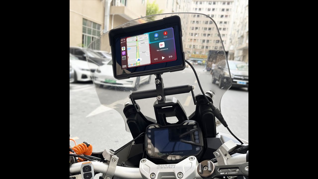 Motorcycle Smart Screen Wireless CarPlay Wireless Android Auto - YouTube