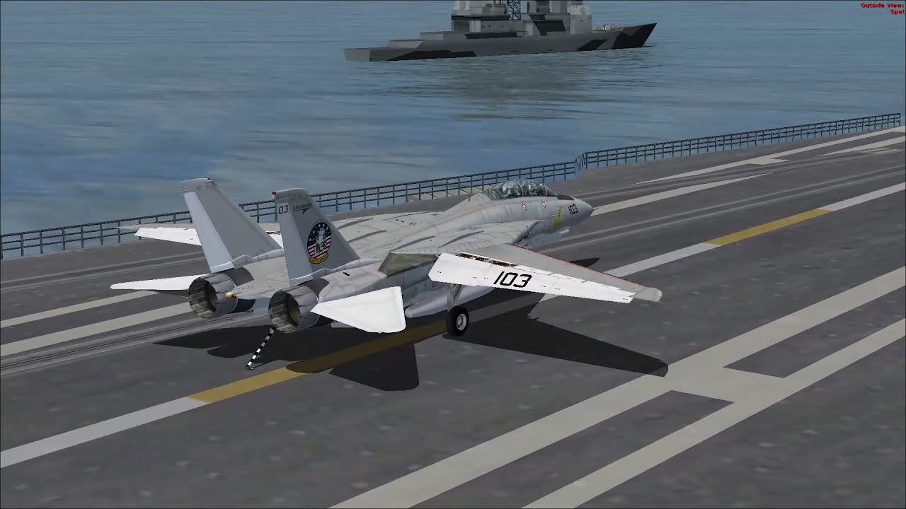 Microsoft Flight Simulator F-14 Carrier Landing [1080p] - YouTube