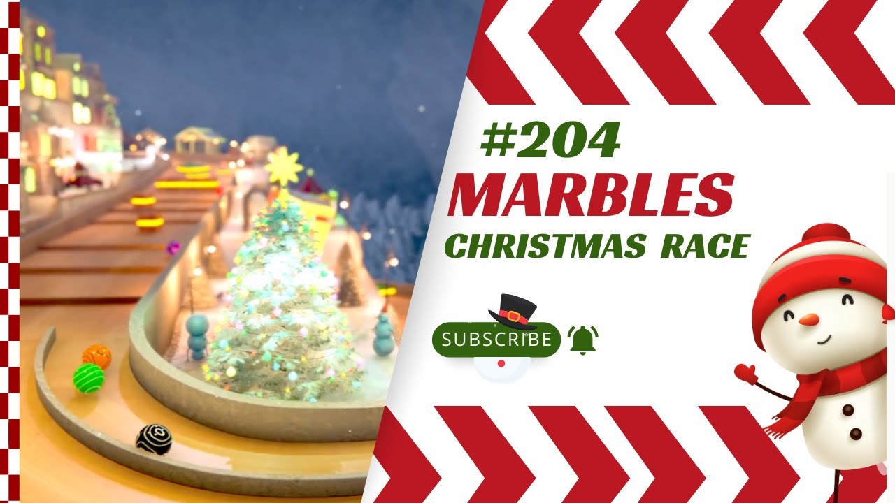 Marble Christmas Race #204 | PlayTime | #makeyourchoice #xmasgame - YouTube