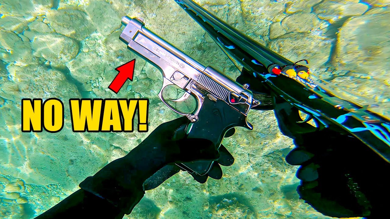 GUN FOUND While Spearfishing in Croatia June 2023 4K 🇭🇷 - YouTube