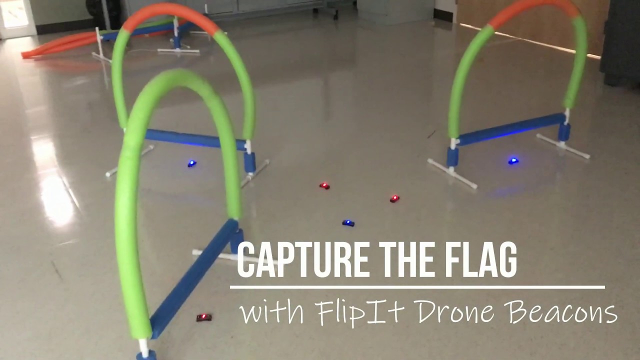 Using FlipIt Drone Beacons to play Capture the Flag - YouTube