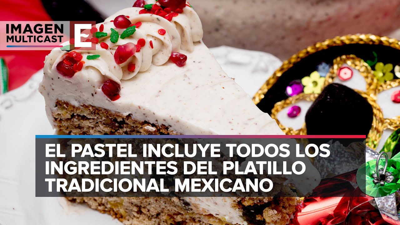 Crean pastel de chile en nogada - YouTube