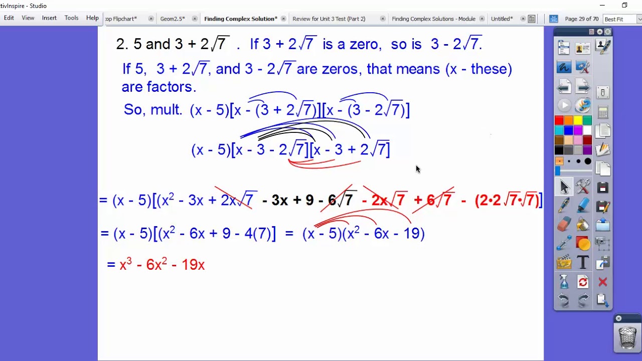 Finding Complex Solutions - Module 7.2 (Part 2) - YouTube